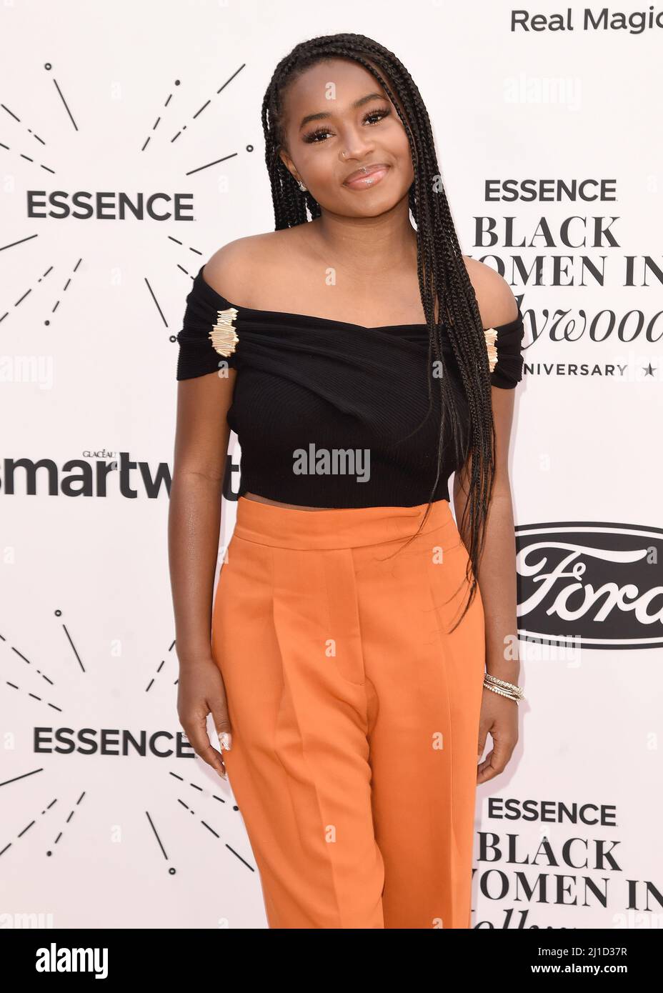 Layla Crawford walking on the red carpet at Essence 15th Annual Black ...