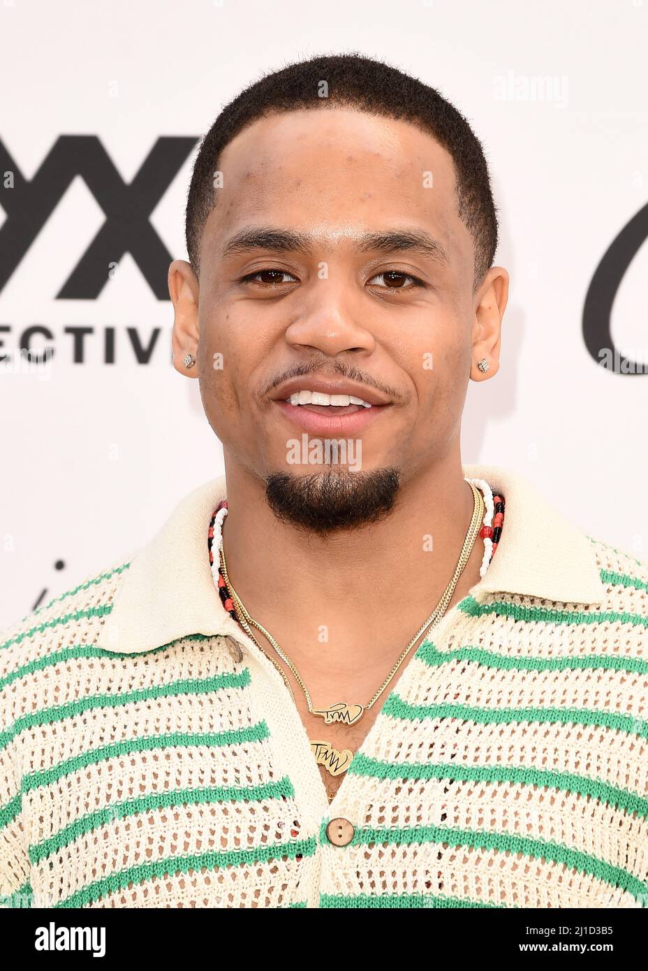 Los Angeles, USA. 24th Mar, 2022. Tristan Mack Wilds walking on the red ...