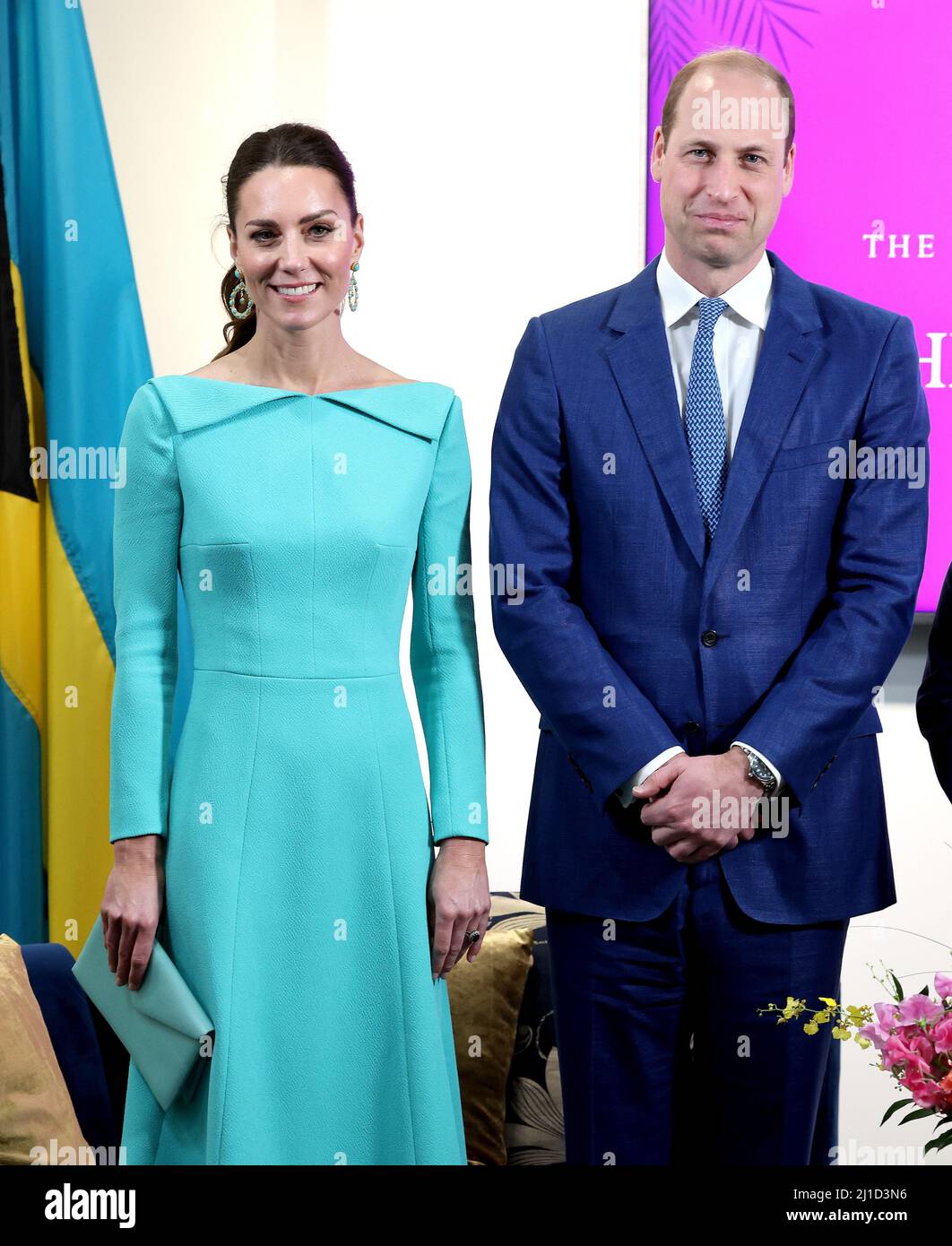 The Duke and Duchess of Cambridge during a private meeting with the ...