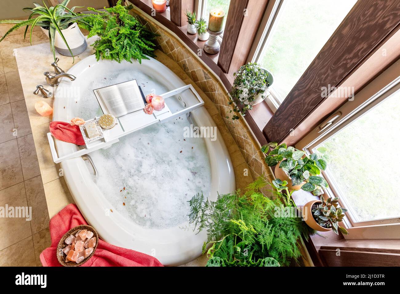 Self care spa bath Stock Photo - Alamy