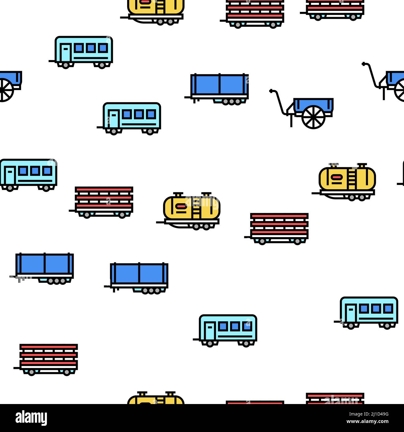 Trailer Transport Vector Seamless Pattern Stock Vector Image & Art - Alamy