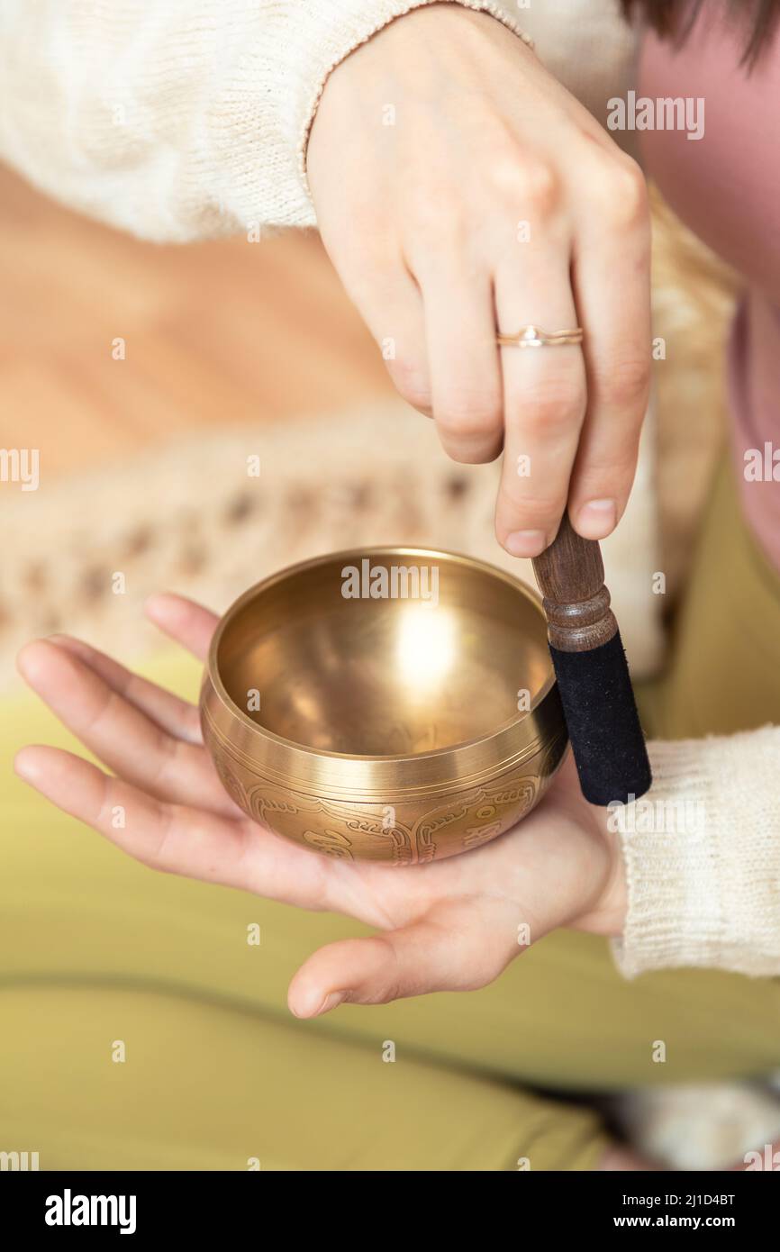 Sound Bath Meditation Stock Photo - Alamy