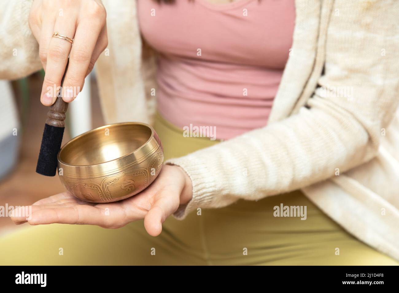 Sound Bath Meditation Stock Photo - Alamy