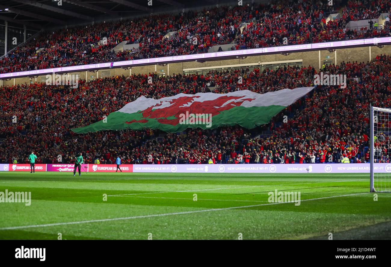 24th March 2022; Cardiff City Stadium, Cardiff, Wales, 2022 World Cup ...