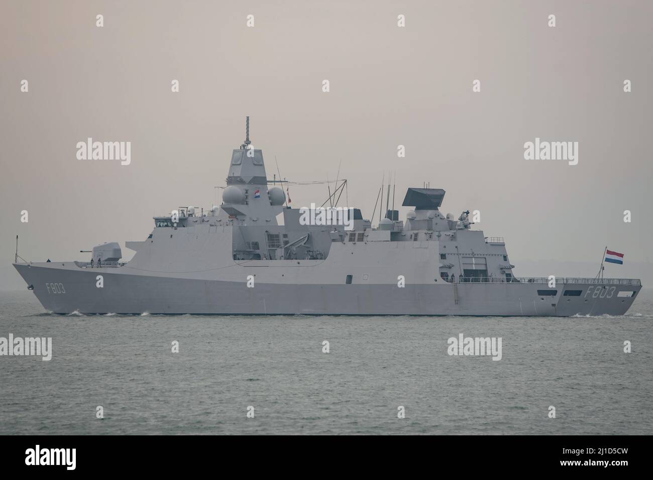 The Royal Netherlands Navy frigate HNLMS Tromp (F803) sailed from ...