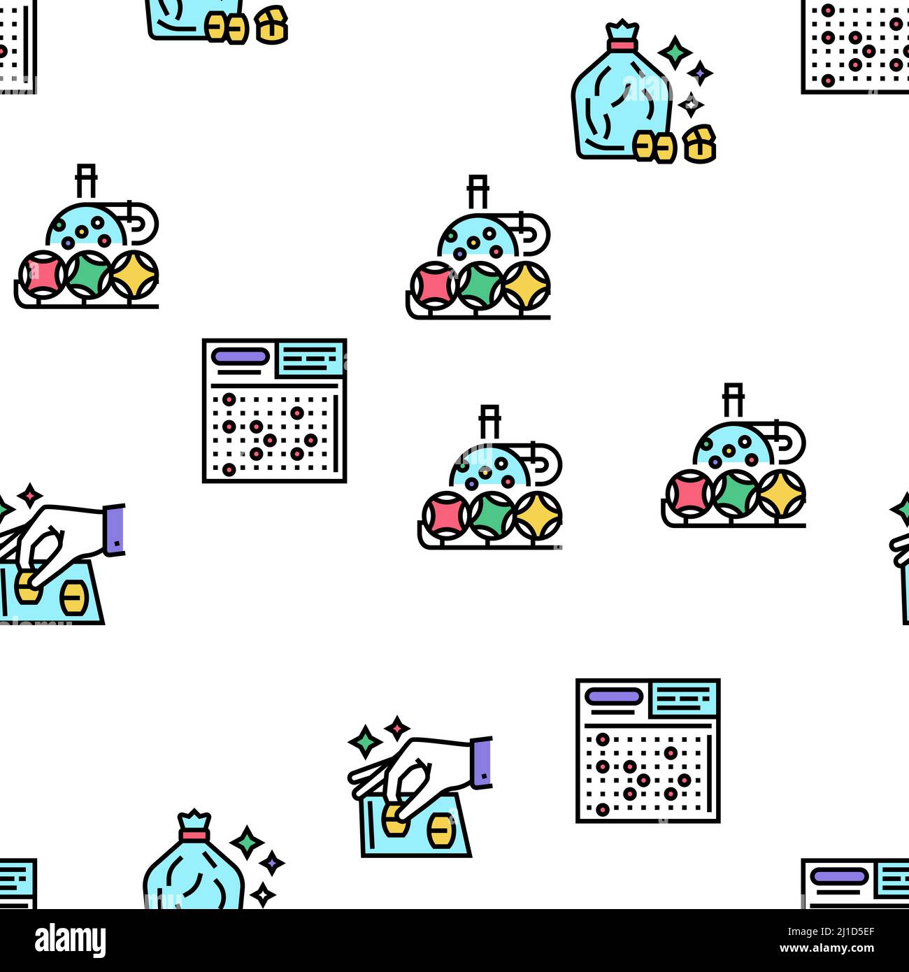 Lotto pattern Stock Vector Images - Alamy