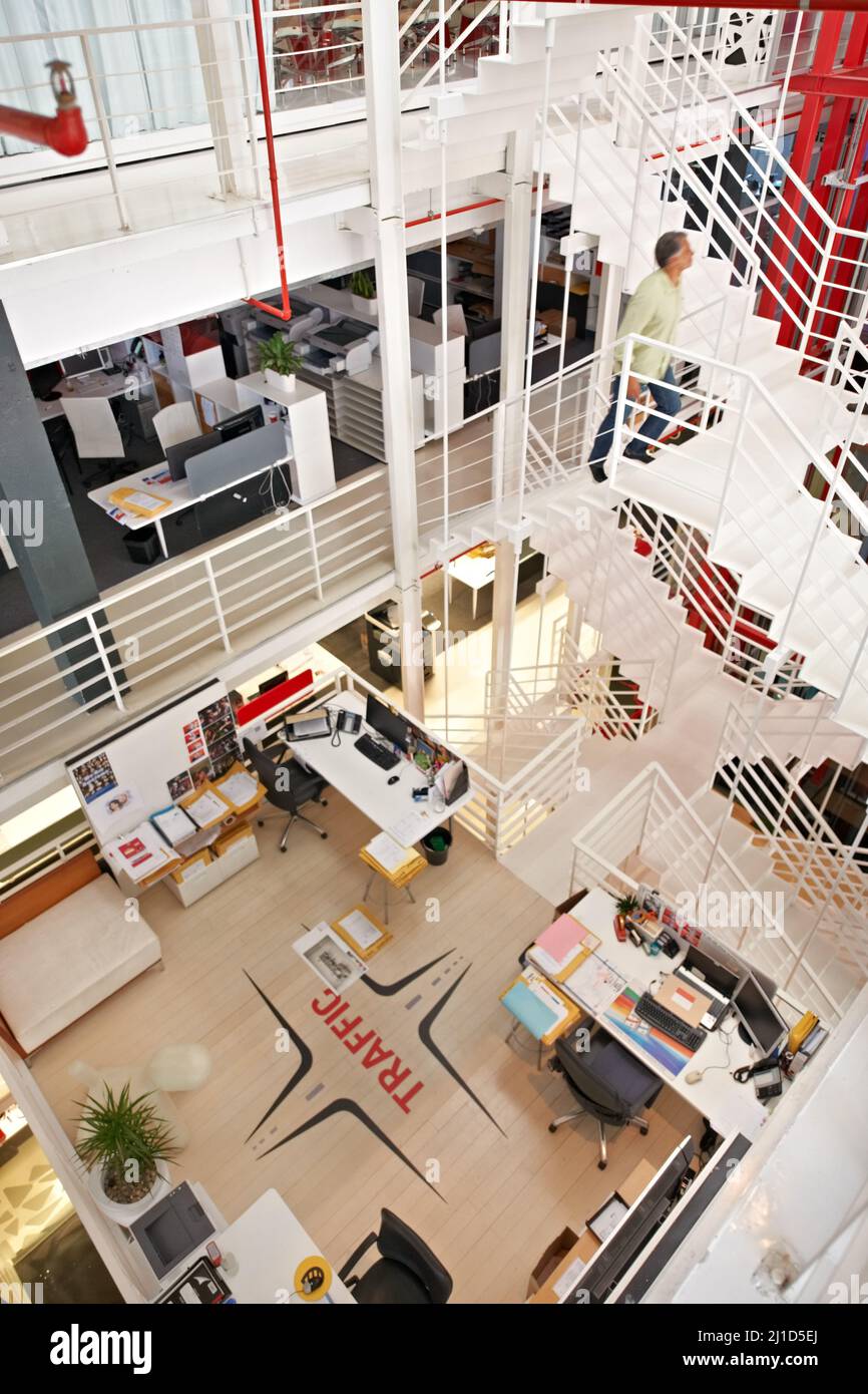 Inspiring workplace. A modern office with contemporary architecture ...