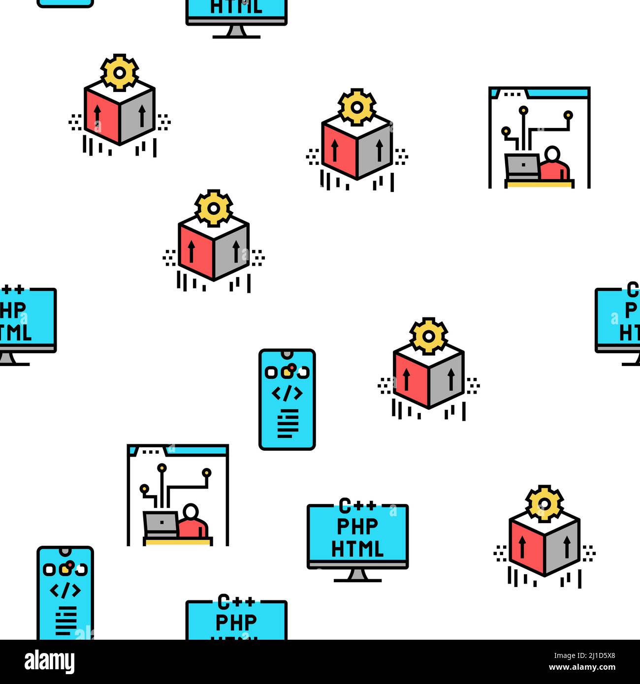 App dev background Stock Vector Images - Alamy