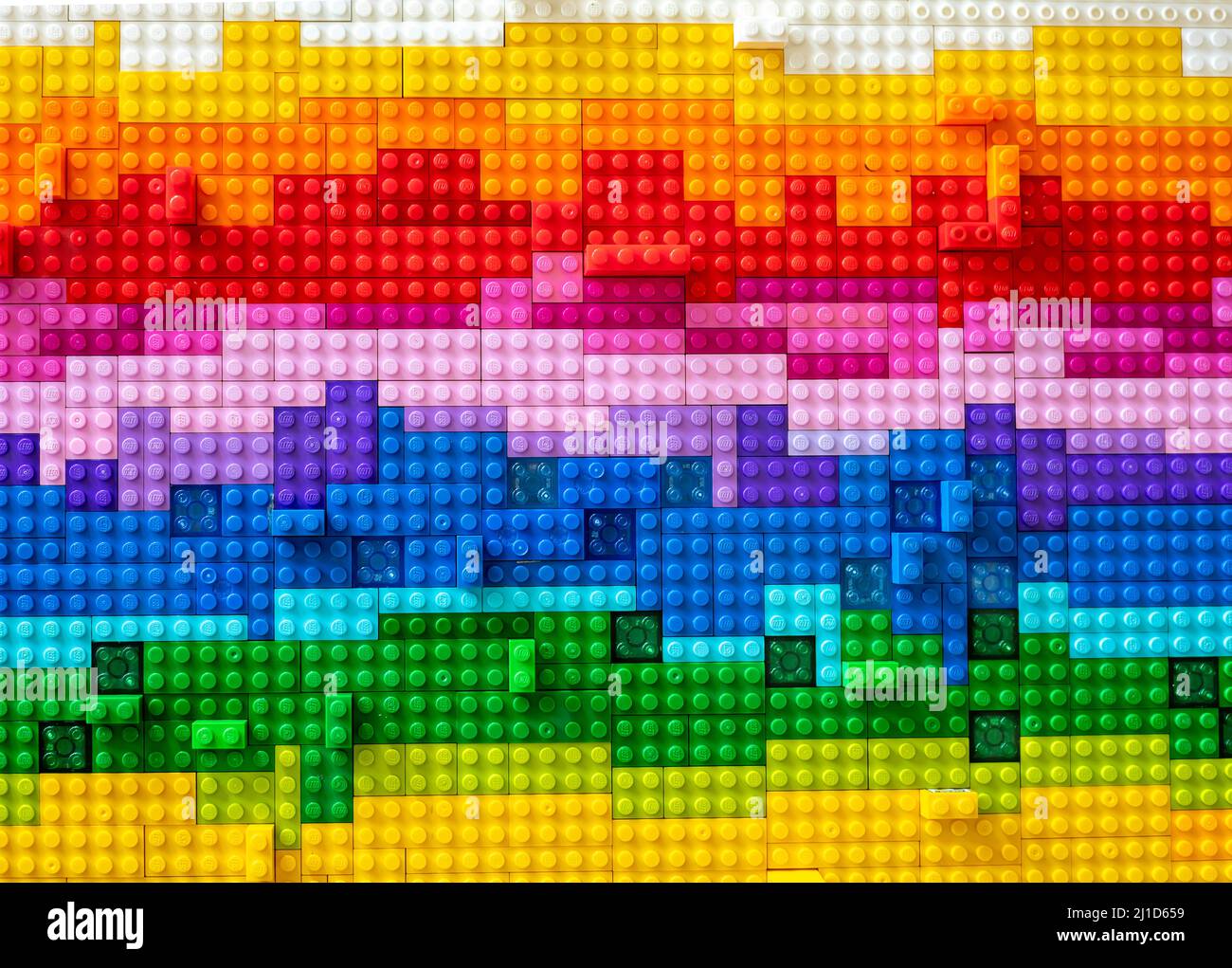 Khabarovsk, Russia, February 25, 2022. Rainbow colorful gradient ...