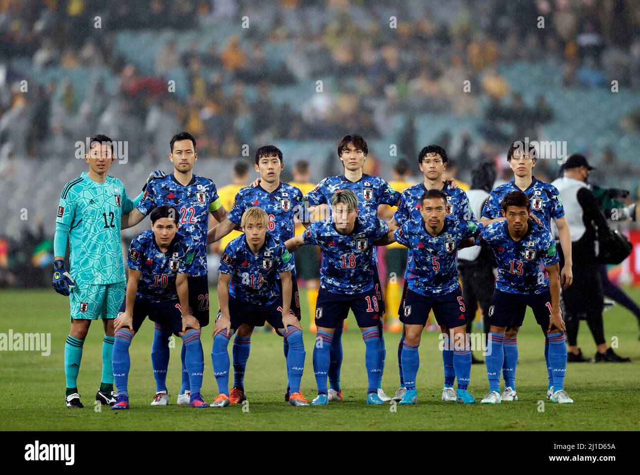 Sydney, Australia. 24th Mar, 2022. Japan team group line-up (JPN ...