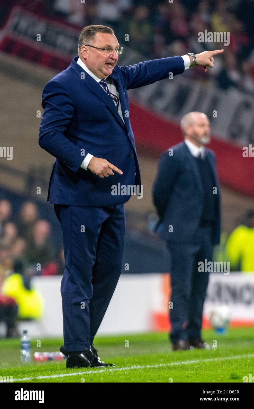 The Polish Coach Czeslaw Michniewicz during the International Friendly ...