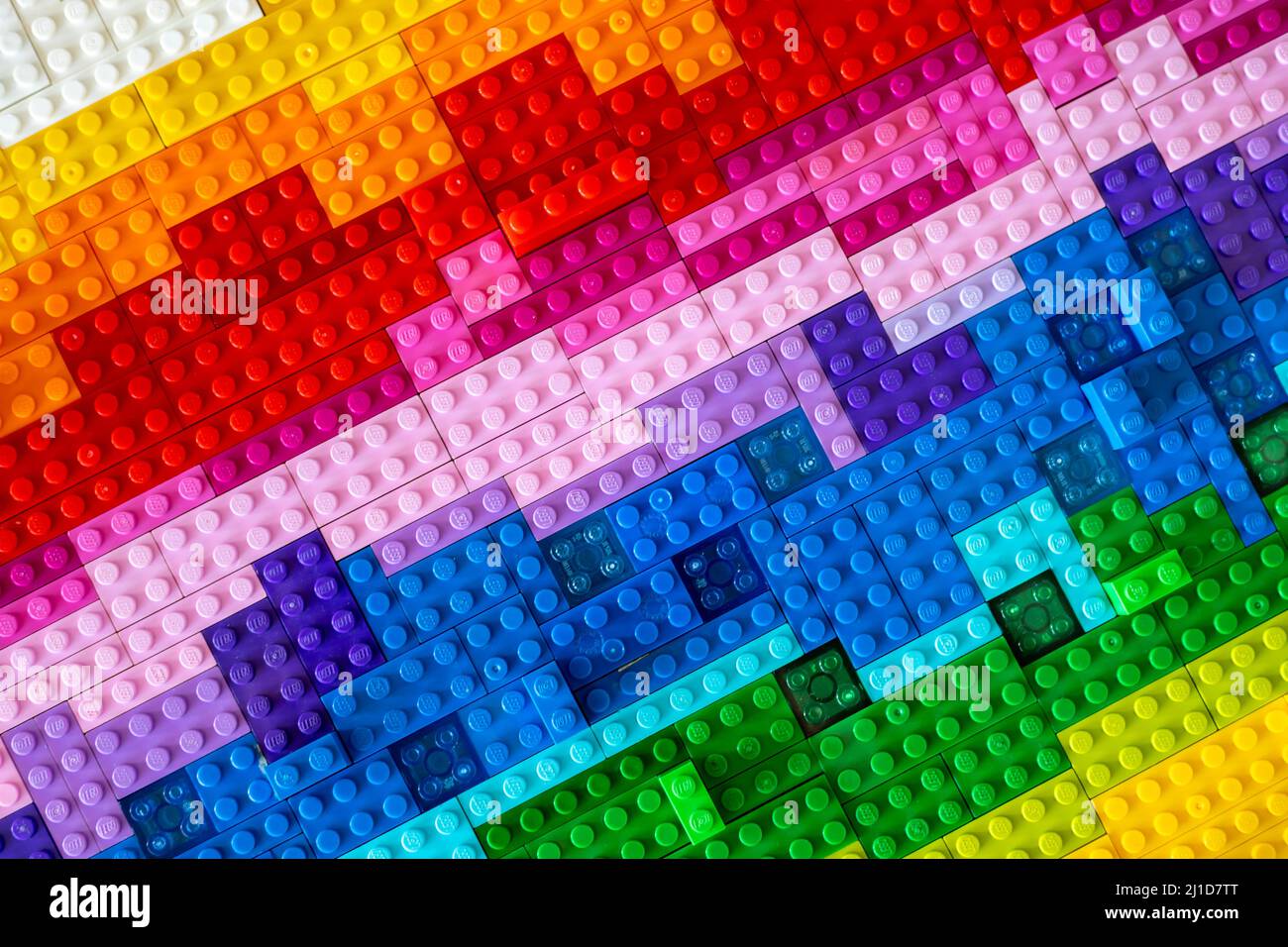 Khabarovsk, Russia, February 25, 2022. Rainbow colorful gradient ...