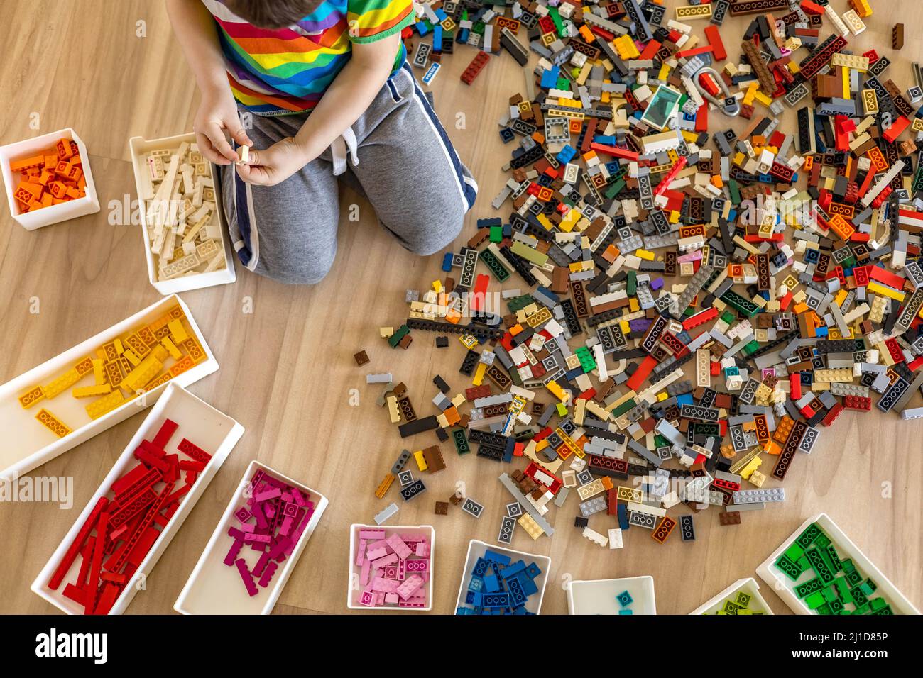 Sorting lego hi-res stock photography and images - Alamy