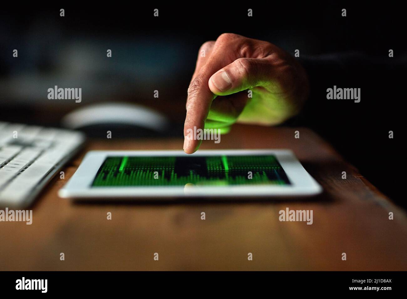 You can click but you cant hide. Cropped shot of an unidentifiable hacker cracking a computer ...