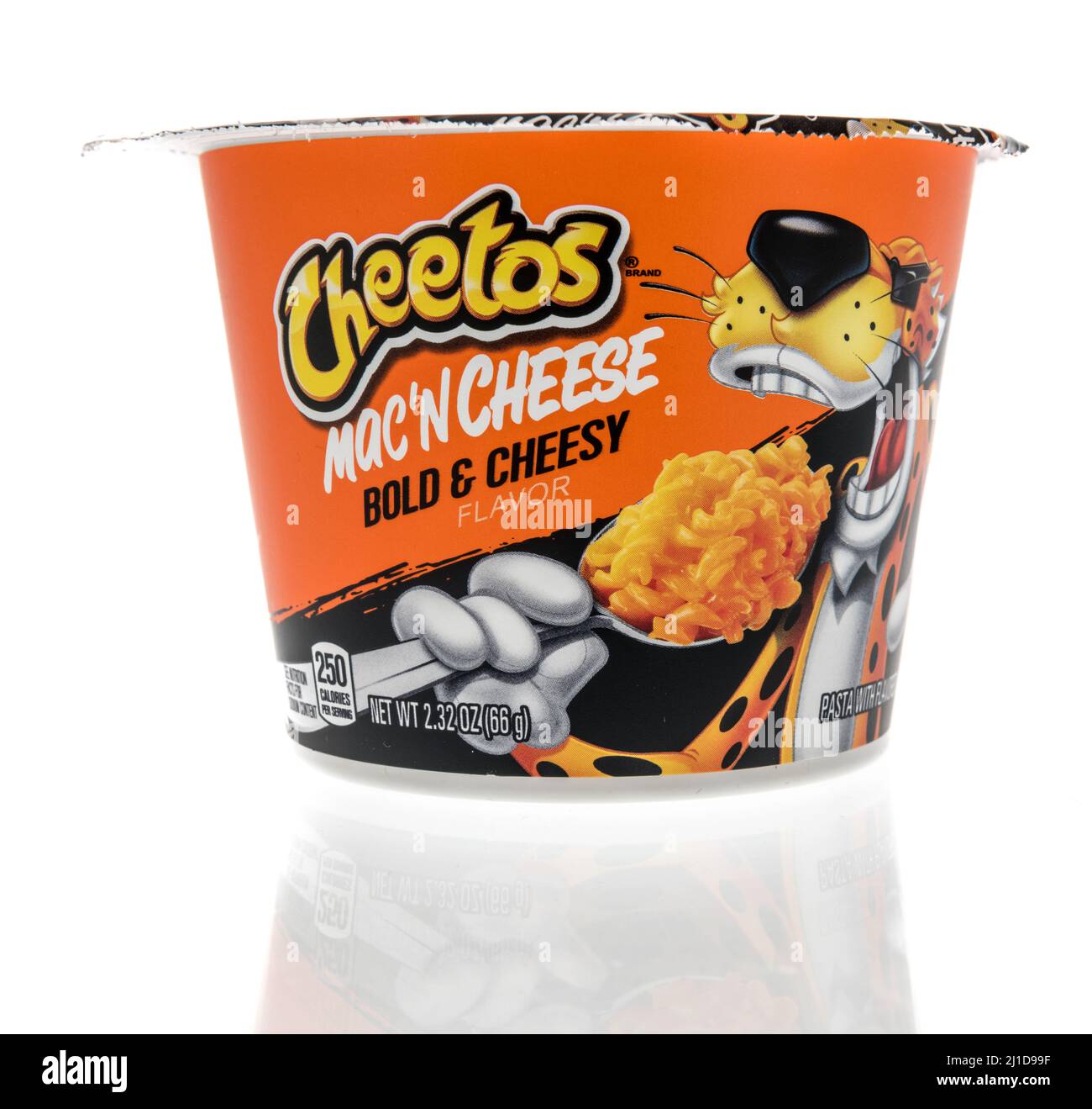 Winneconne, WI -20 March 2021: A package of Cheetos mac n cheese bold ...