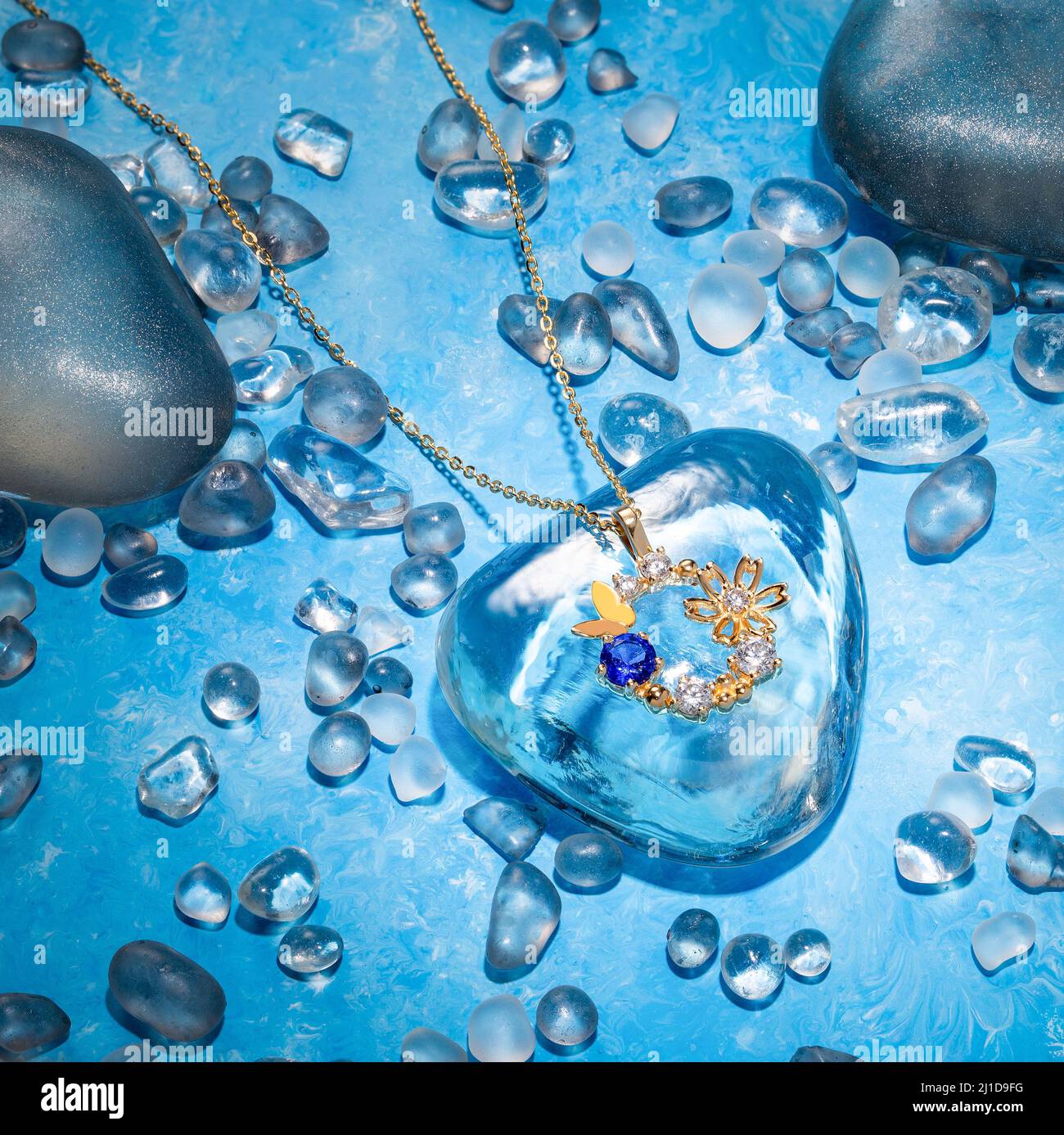 An enchanting collection of nature-inspired gold necklaces featuring ...