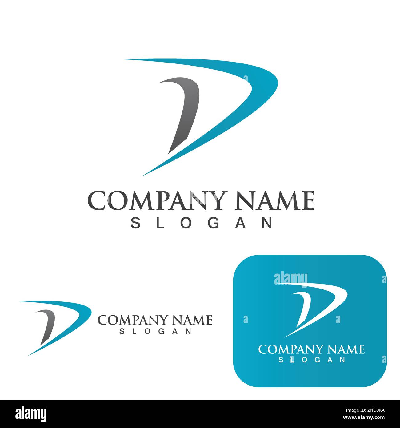 D logo and symbol vector template Stock Vector Image & Art - Alamy