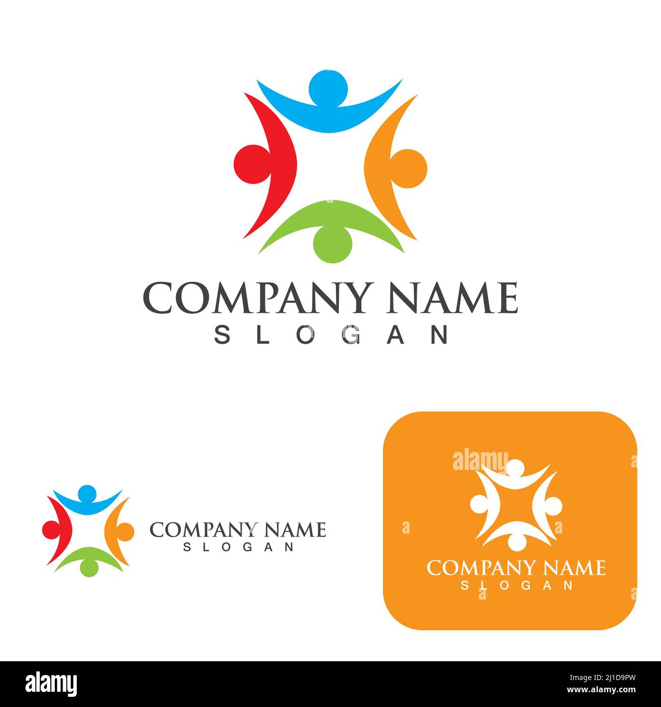 Community group logo, network and social icon vector Stock Vector Image ...