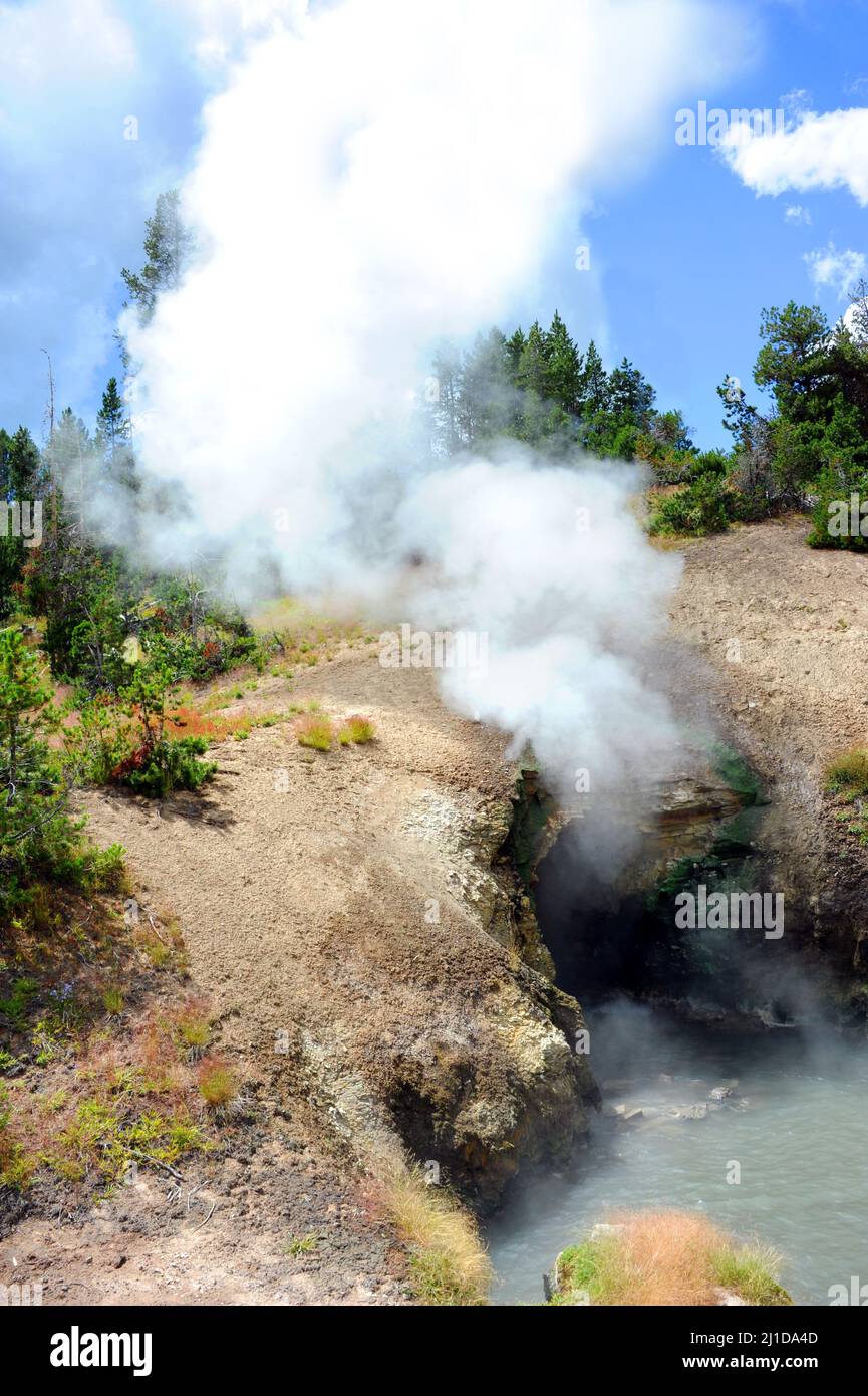 Sulphur caldron yellowstone hi-res stock photography and images - Alamy