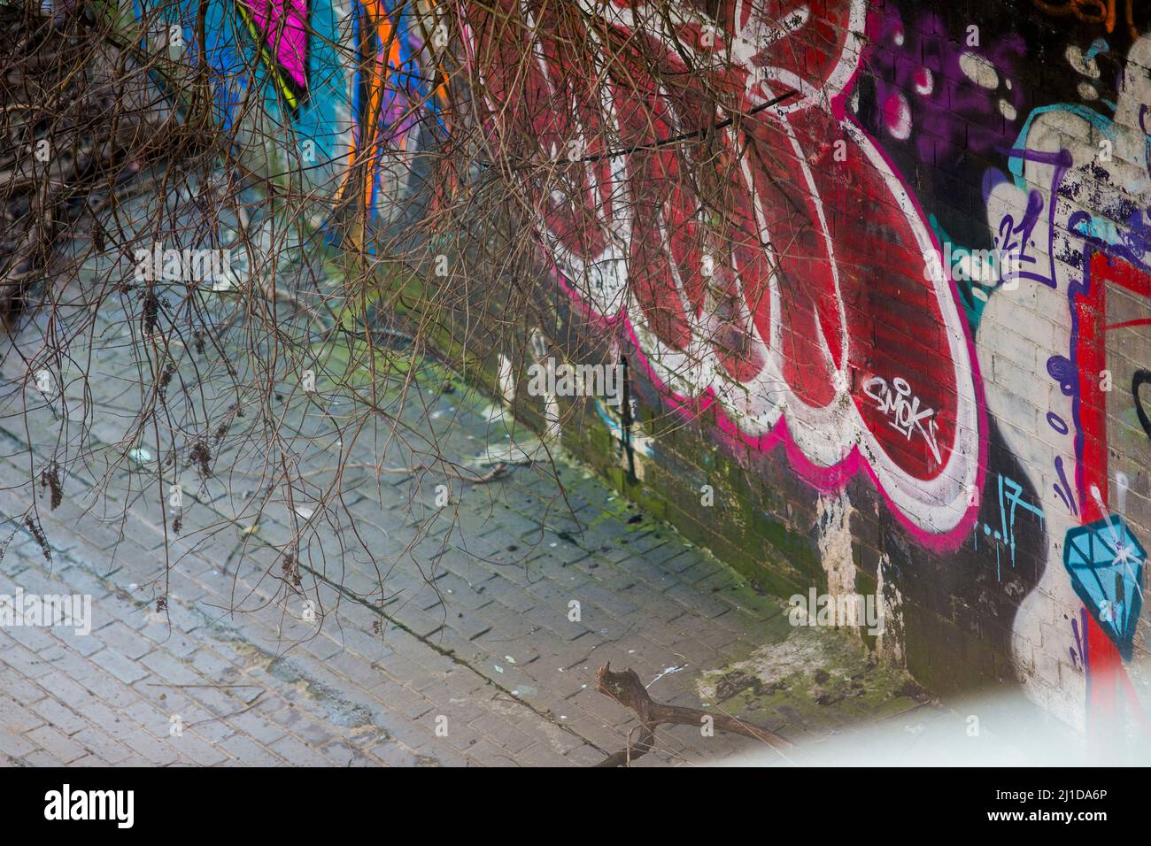 Simple Street Wall Painting