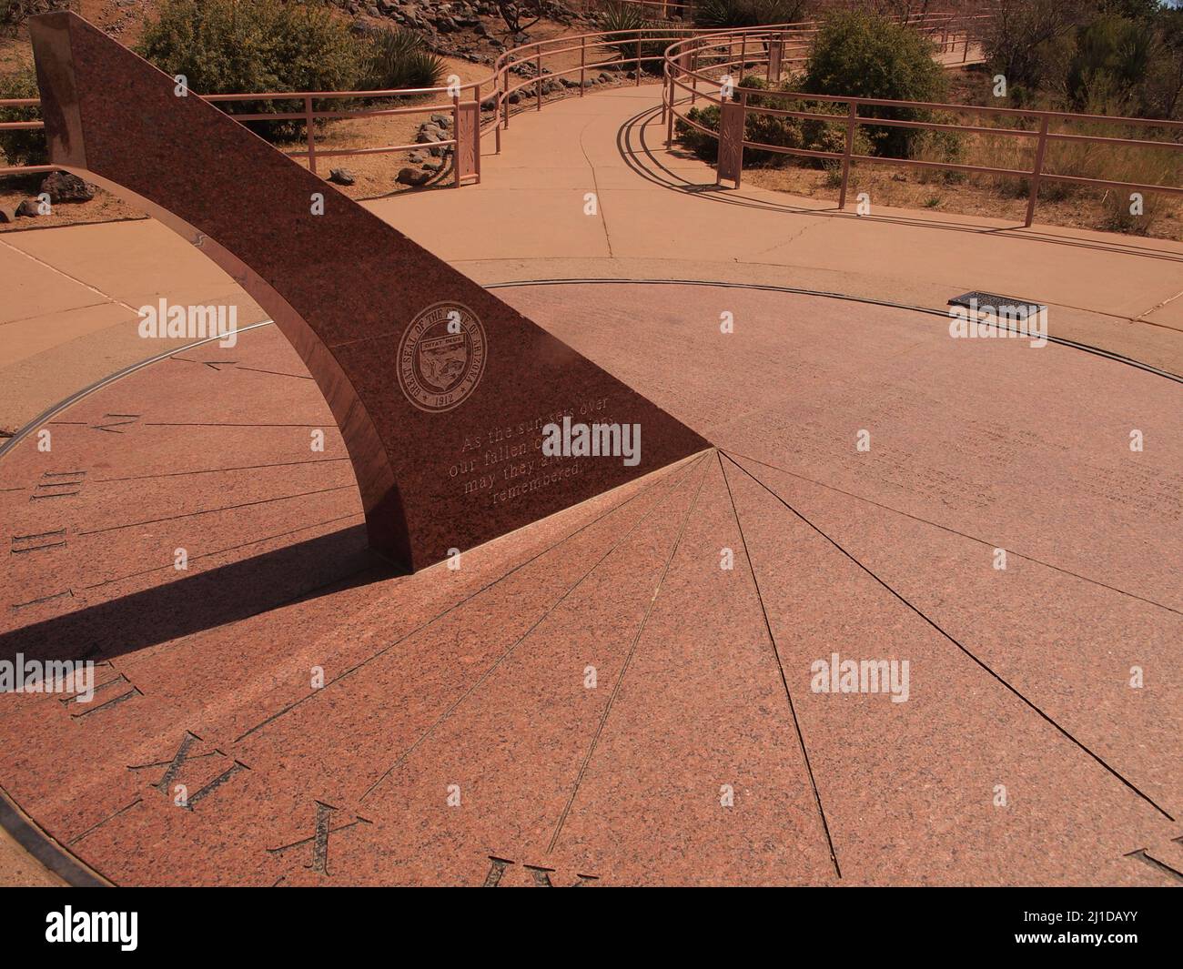 Sunset Point Rest area sundial monument to Arizona highway workers ...