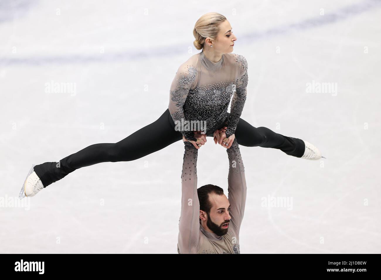 Ashley CAIN-GRIBBLE & Timothy LEDUC (USA), during Pairs Free Skating ...