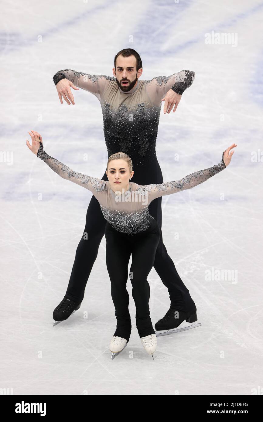 Ashley CAIN-GRIBBLE & Timothy LEDUC (USA), during Pairs Free Skating ...