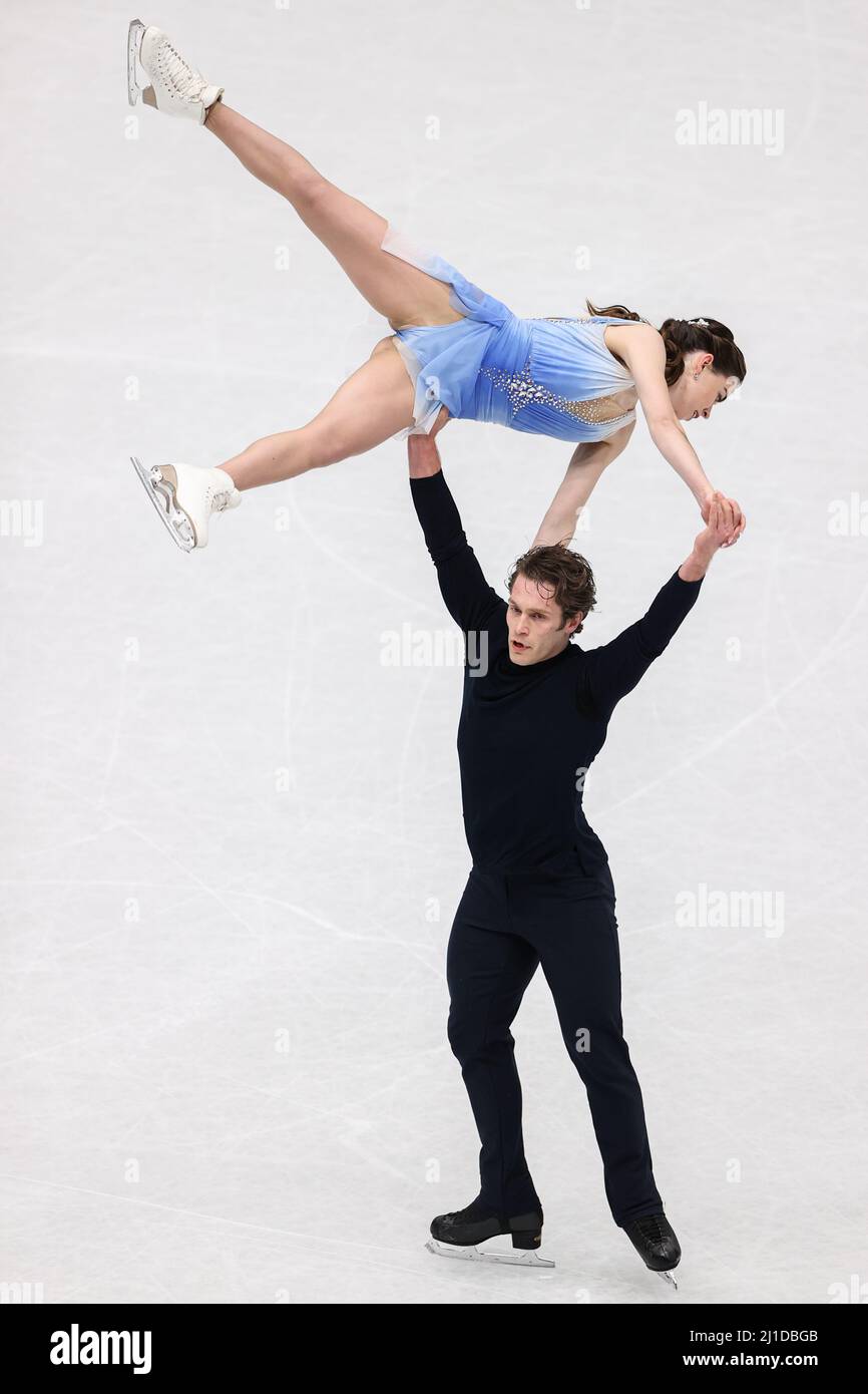 Evelyn WALSH & Trennt MICHAUD (CAN), during Pairs Free Skating, at the ...