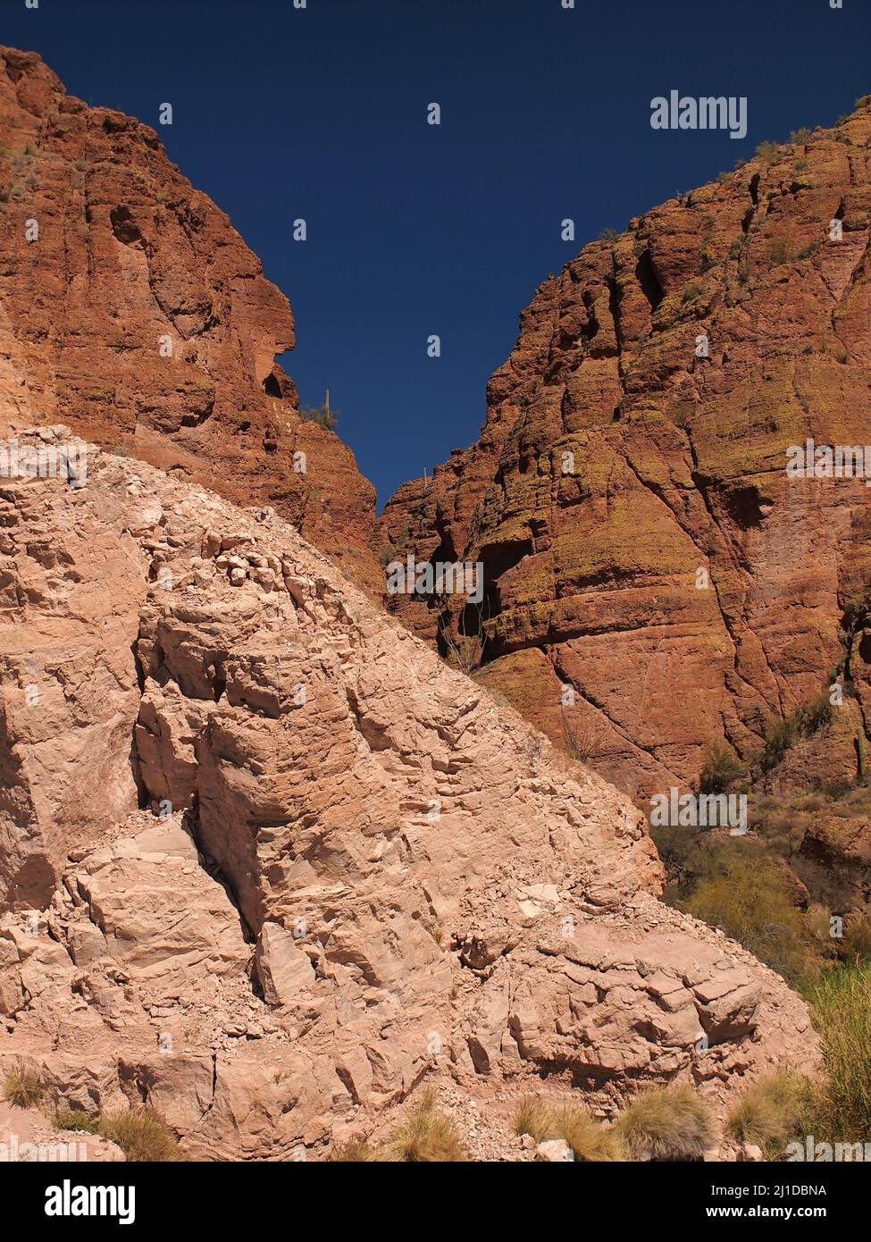 Canyon Lake, Arizona landscapes in color and monotone showing the ...