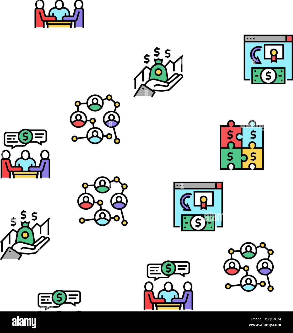 Stakeholder Business Vector Seamless Pattern Stock Vector Image & Art ...