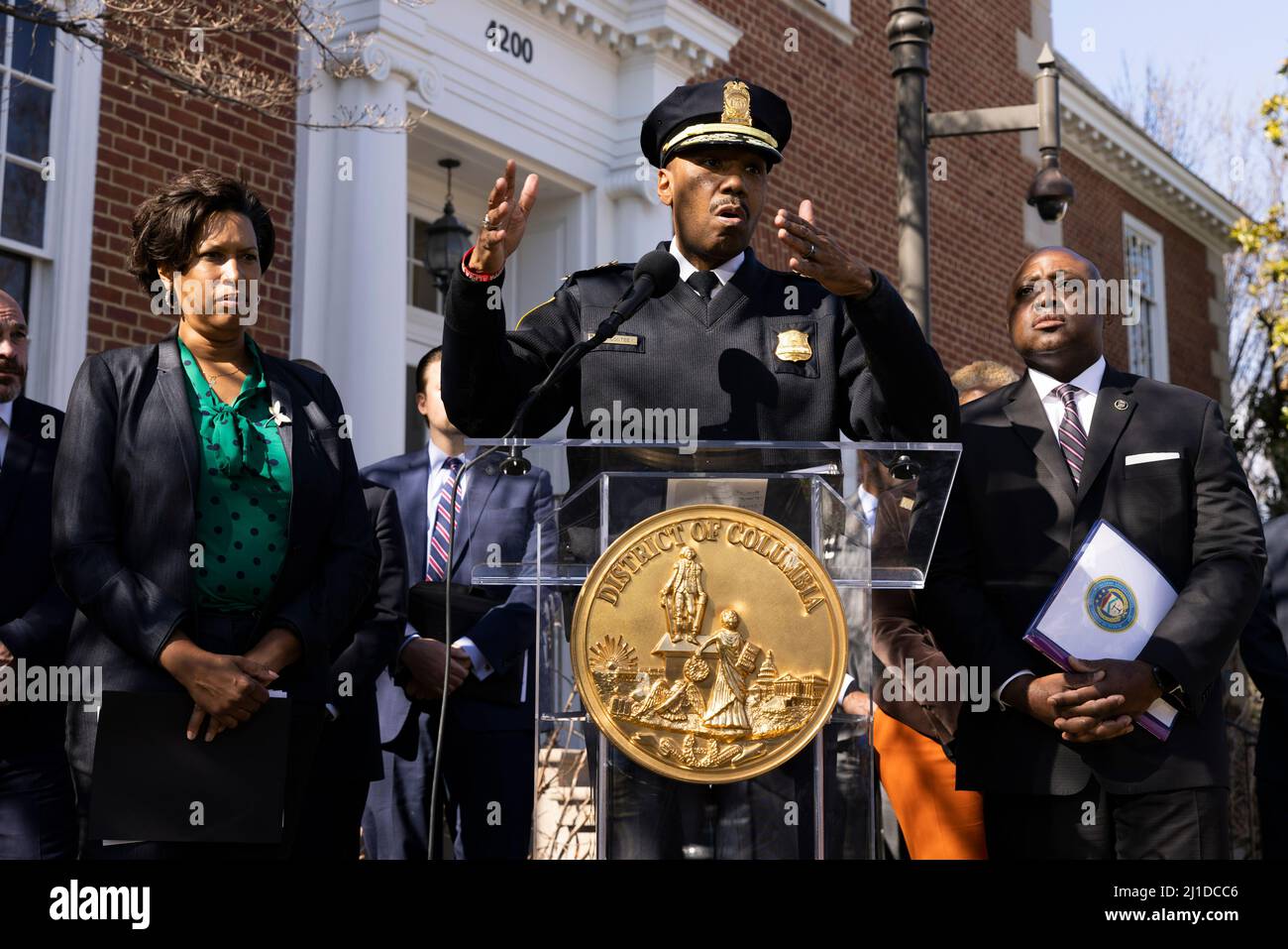 Metropolitan police department chief robert contee hi-res stock ...