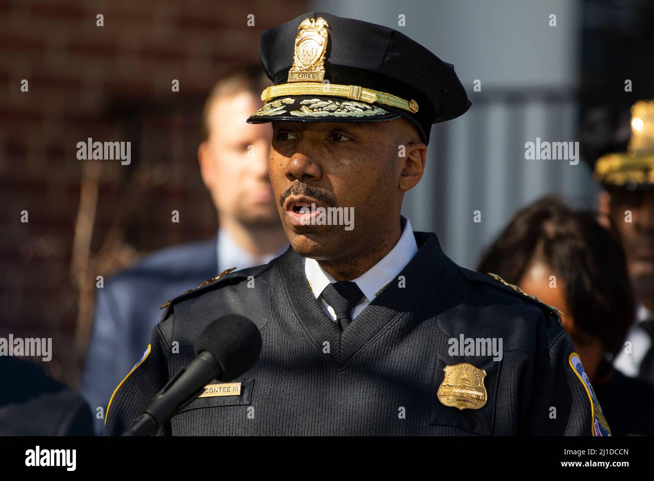 Dc metropolitan police department chief robert contee hi-res stock ...