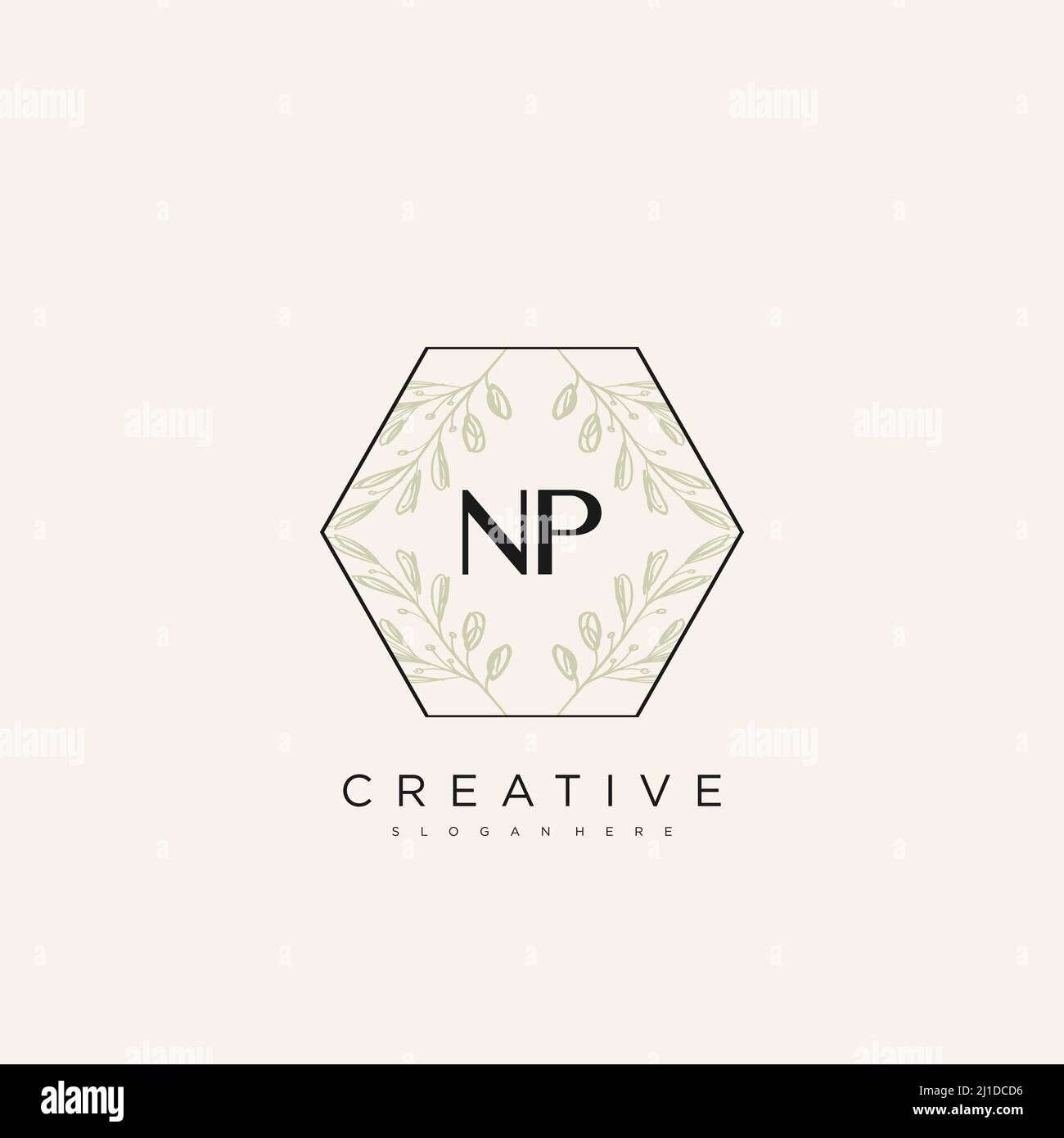 NP Initial Letter Flower Logo Template Vector premium vector Stock ...