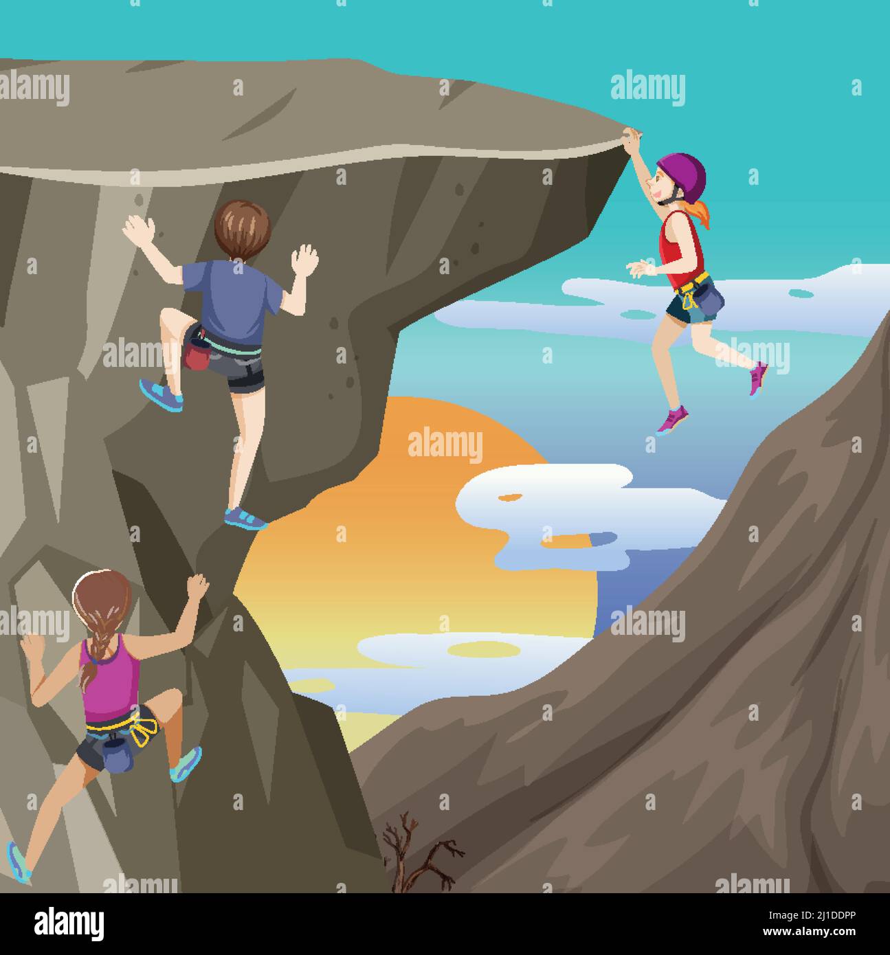 Female rocky Stock Vector Images - Alamy