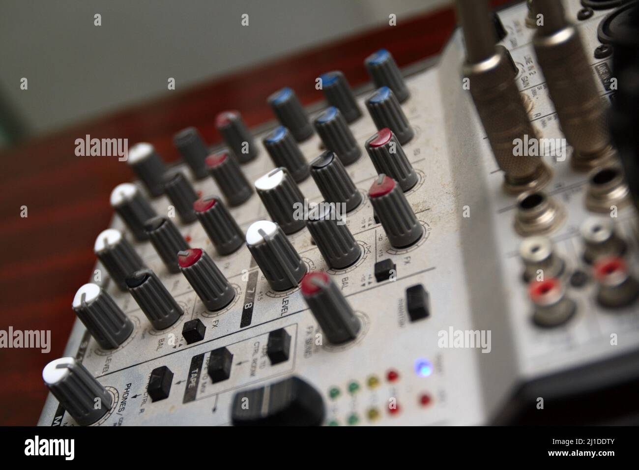 The retro vision control desk when in use Stock Photo - Alamy