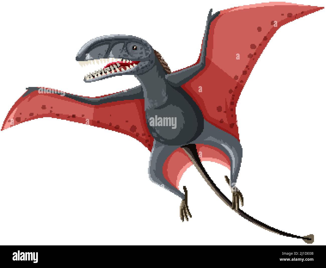 A dinosaur dimorphodon on white background illustration Stock Vector ...