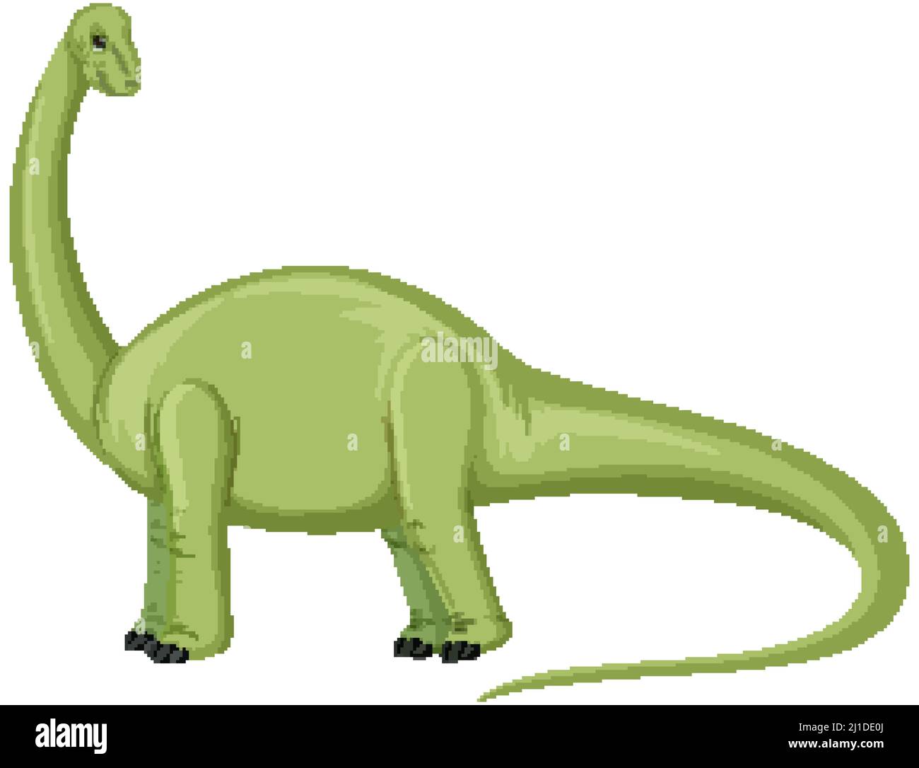 A dinosaur brontosaurus on white background illustration Stock Vector Image & Art - Alamy