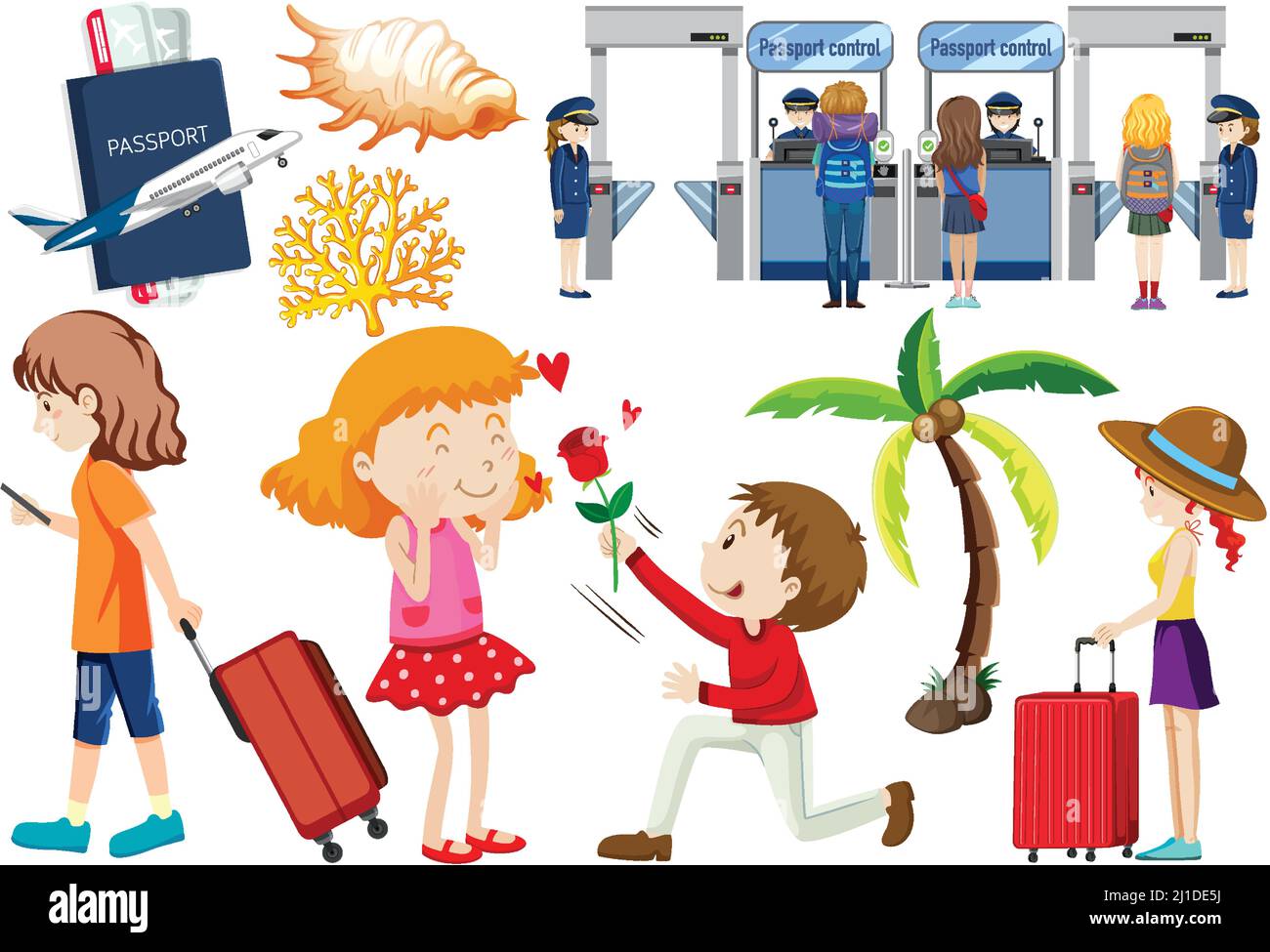 Tour image girl Stock Vector Images - Alamy