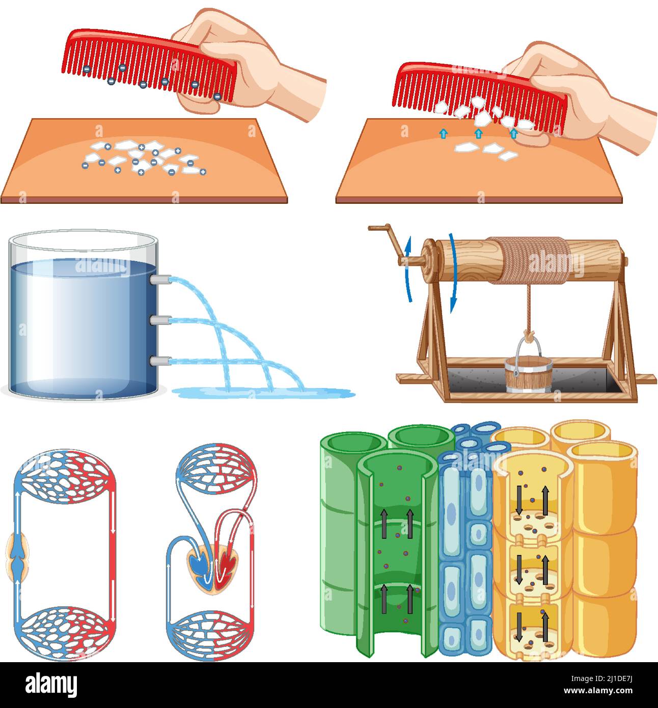 Set of equipment needed for science experiment illustration Stock ...