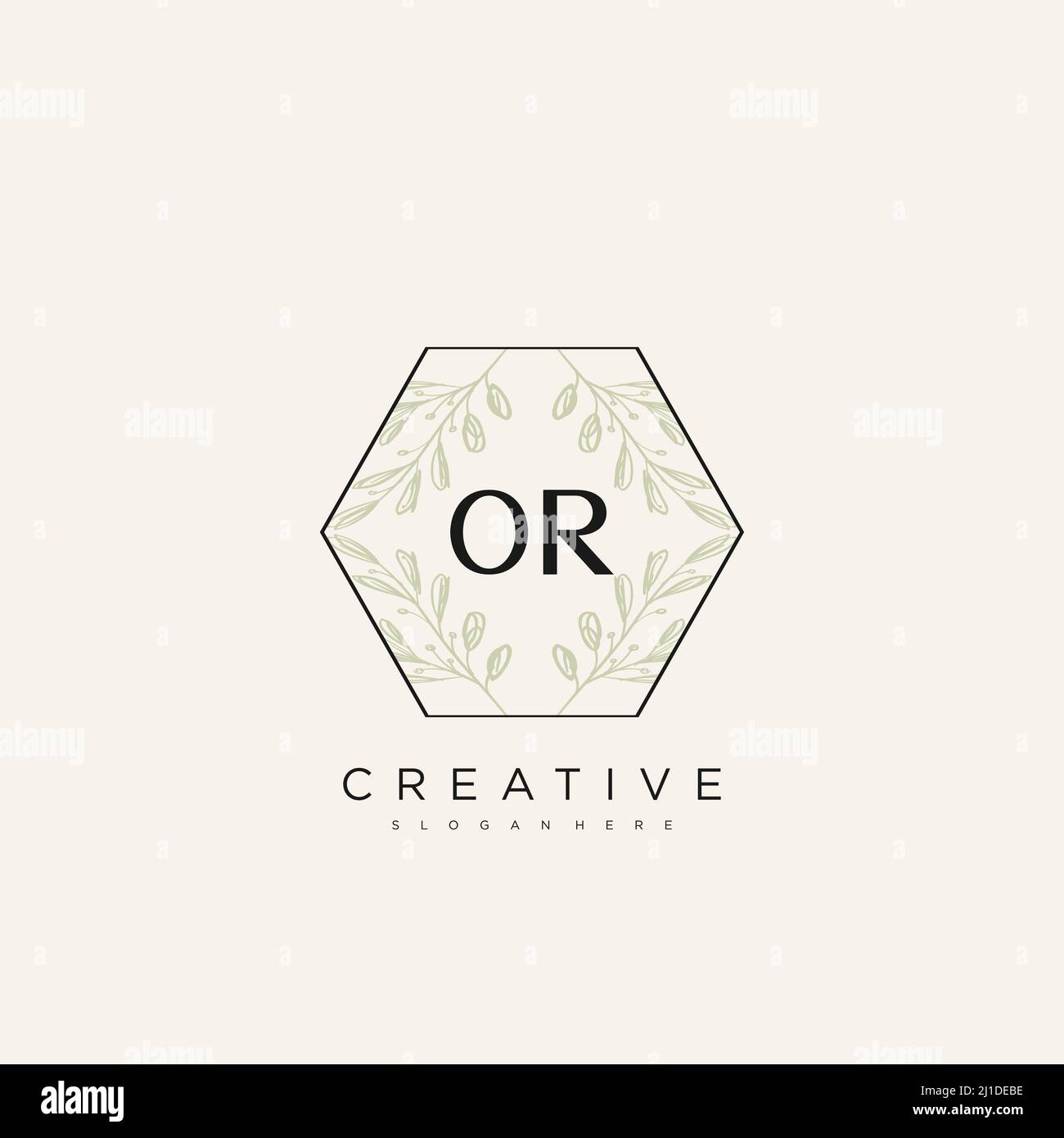 OR Initial Letter Flower Logo Template Vector premium vector Stock ...