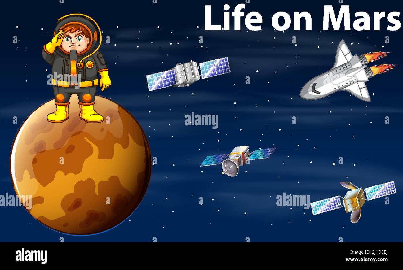 Life on mars Stock Vector Images - Alamy