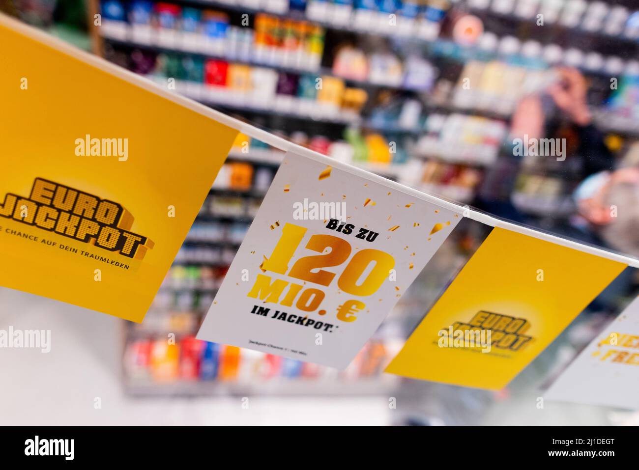 Cologne, Germany. 24th Mar, 2022. "Up to 120 million euros in the Euro ...