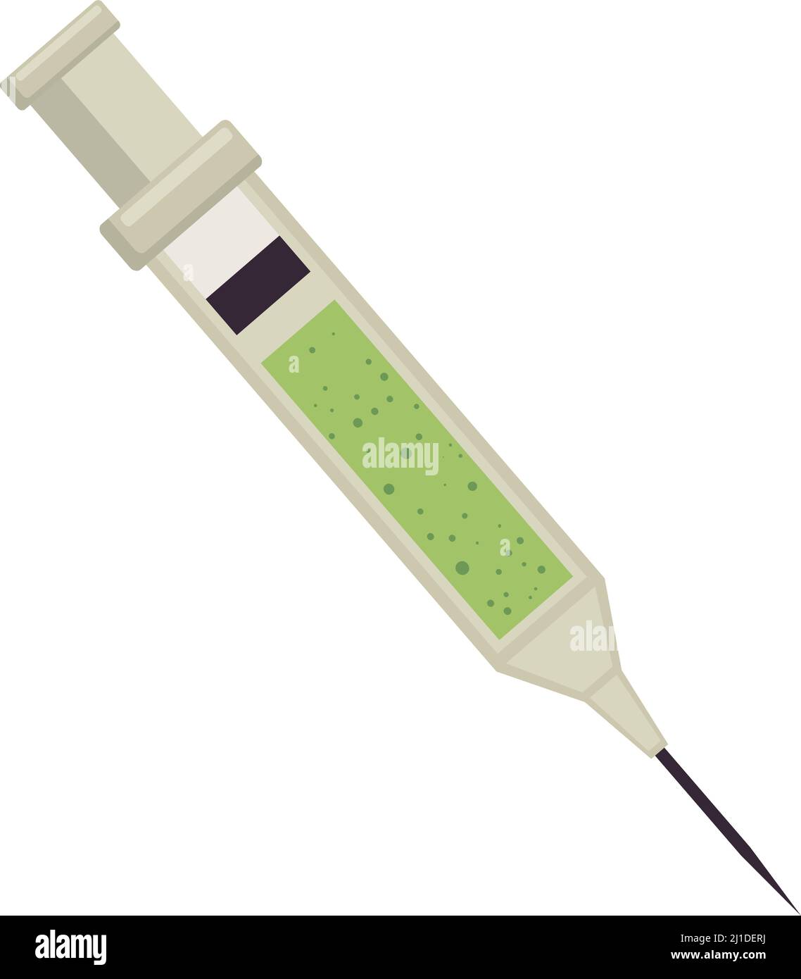 syringe with green liquid Stock Vector Image & Art - Alamy