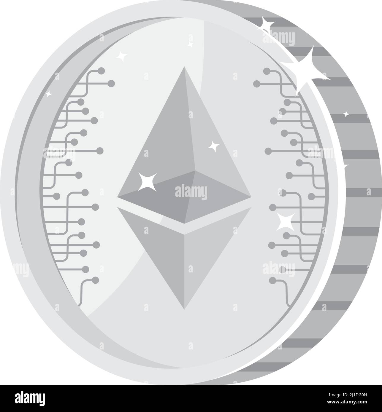 Ethereum silver Stock Vector Images - Alamy