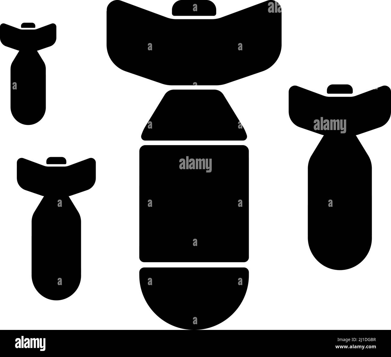 War ( missile , bomb ) vector icon illustration Stock Vector Image ...