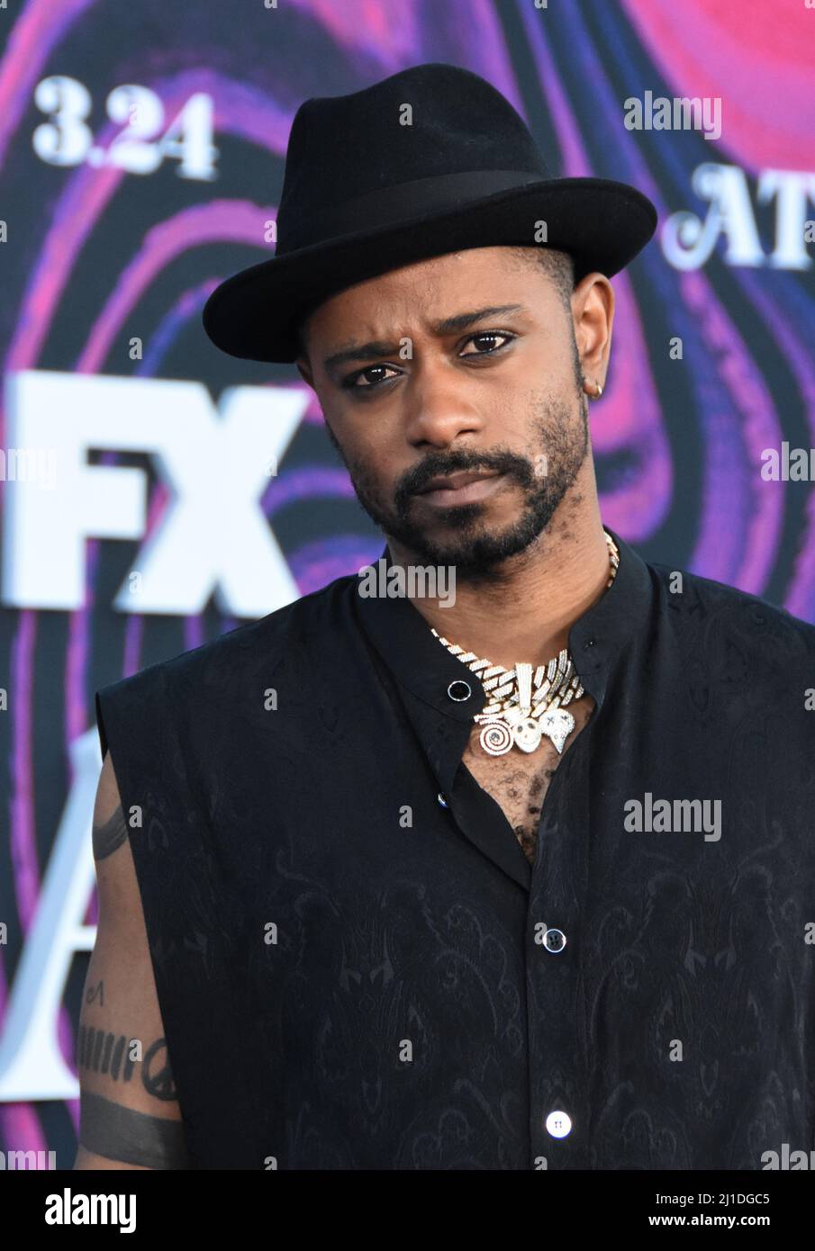 Los Angeles, California, USA 24th March 2022 Actor LaKeith Stanfield ...