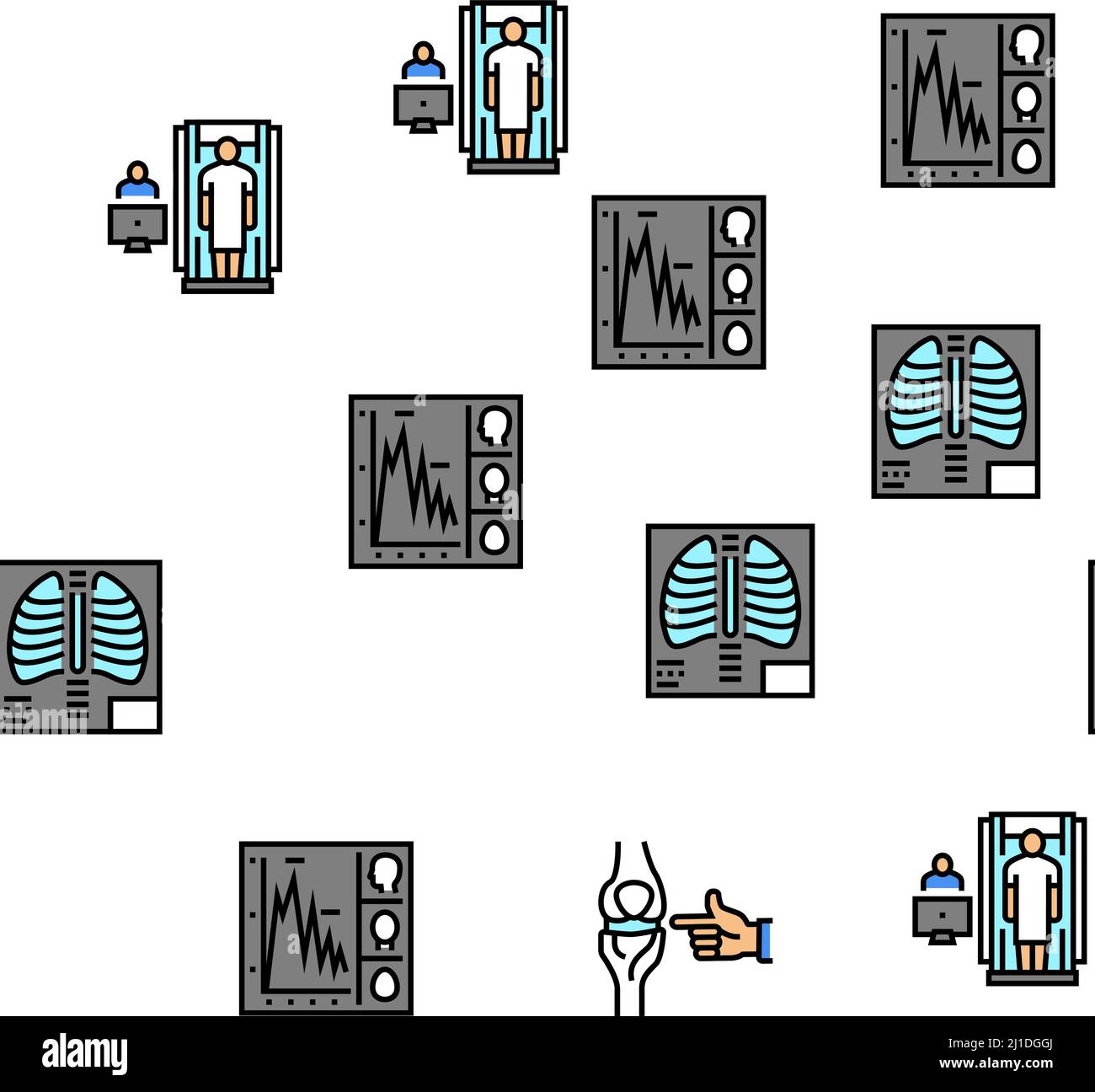 Radiology Equipment Vector Seamless Pattern Stock Vector Image & Art ...