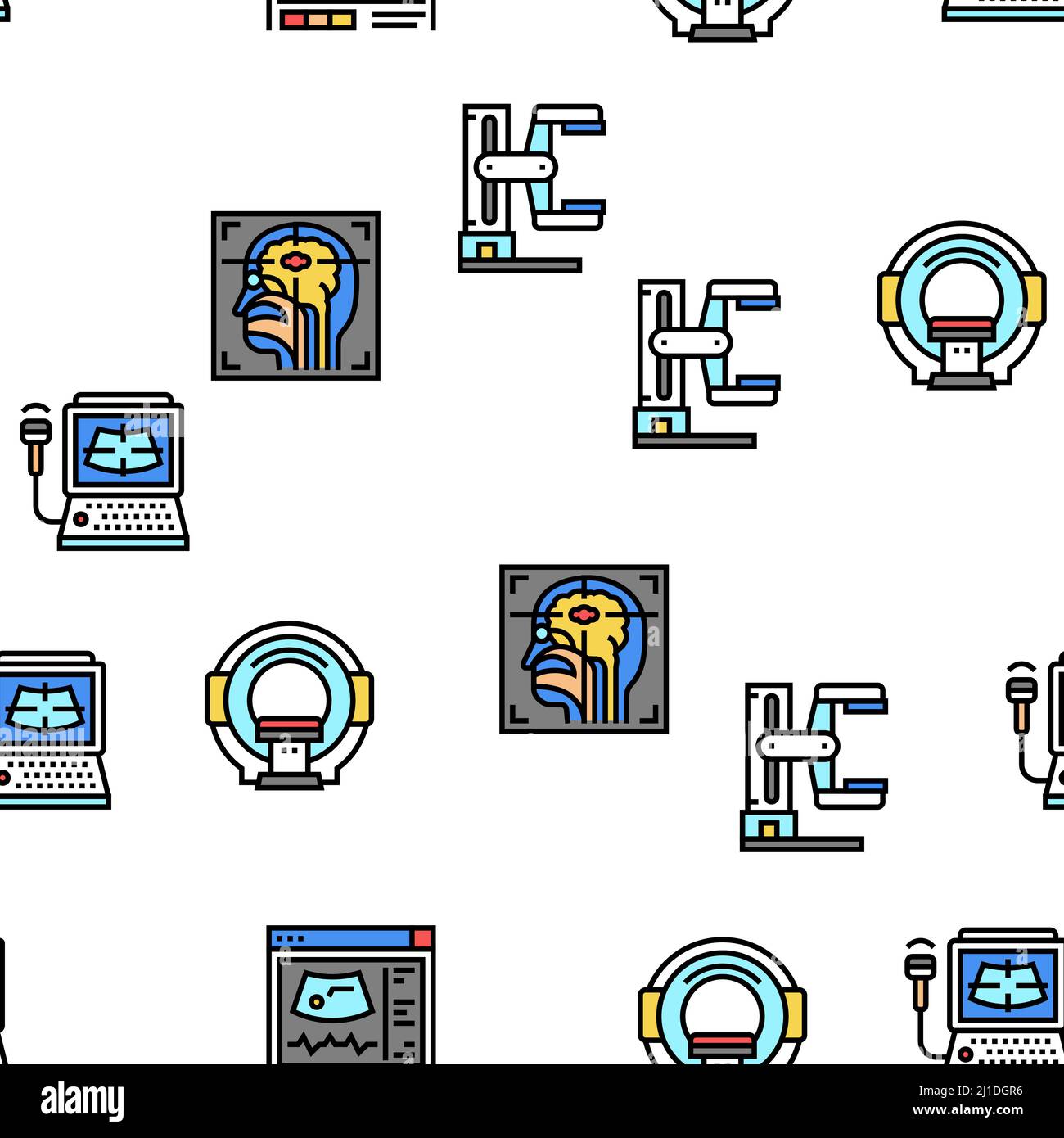 Radiology Equipment Vector Seamless Pattern Stock Vector Image & Art ...