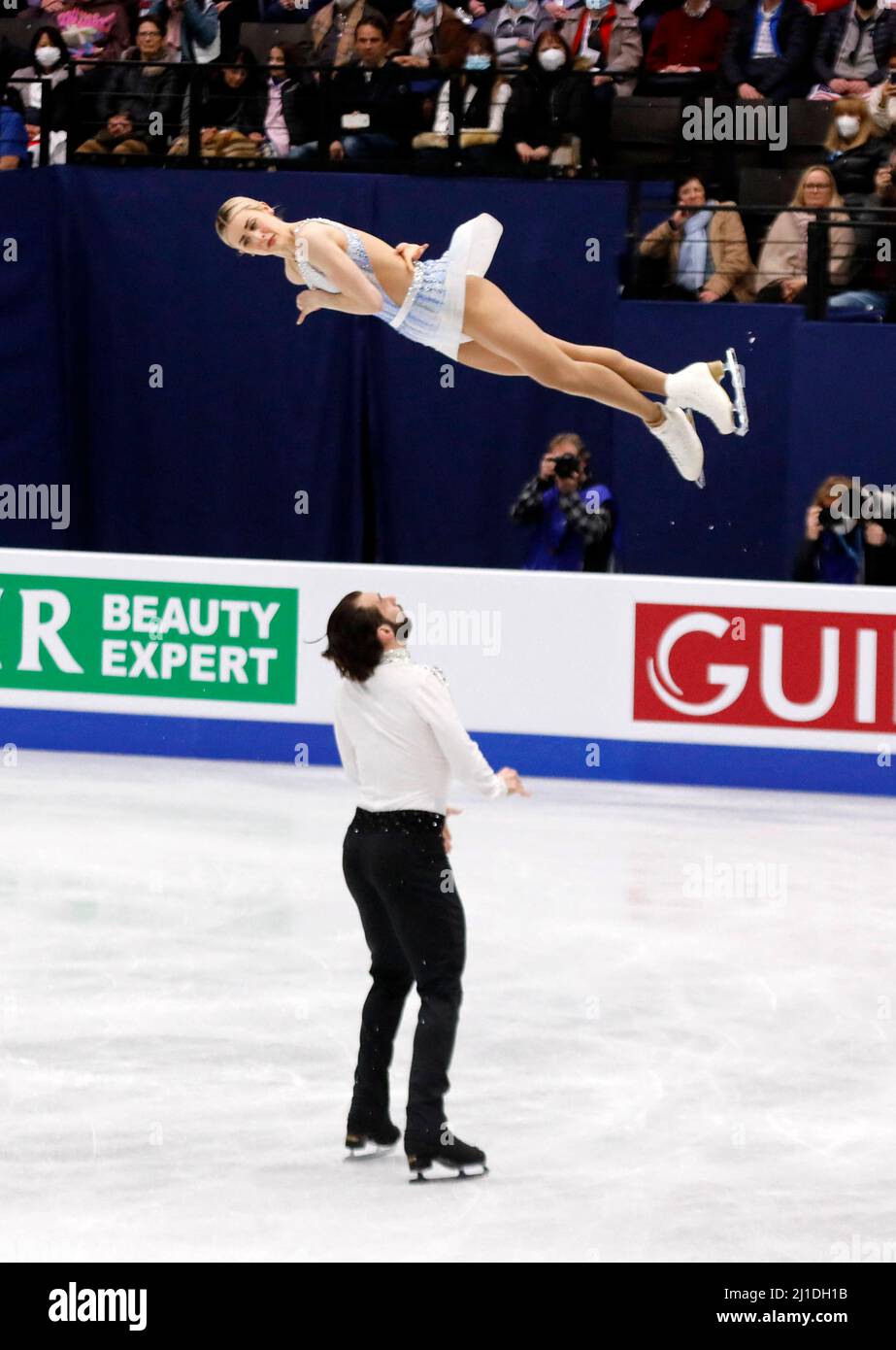 Ashley Cain-Gribble and Timothy Leduc of the US perform during the ...