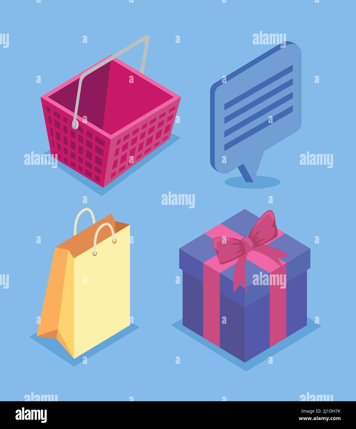 four isometric sale icons Stock Vector Image & Art - Alamy